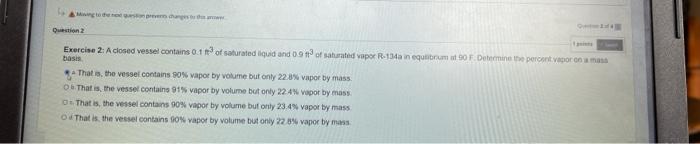 Solved 1 cm Question Exercise 2: A closed vessel contains | Chegg.com