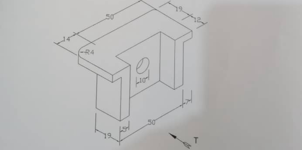 Solved Ising first angle projection, produce the | Chegg.com