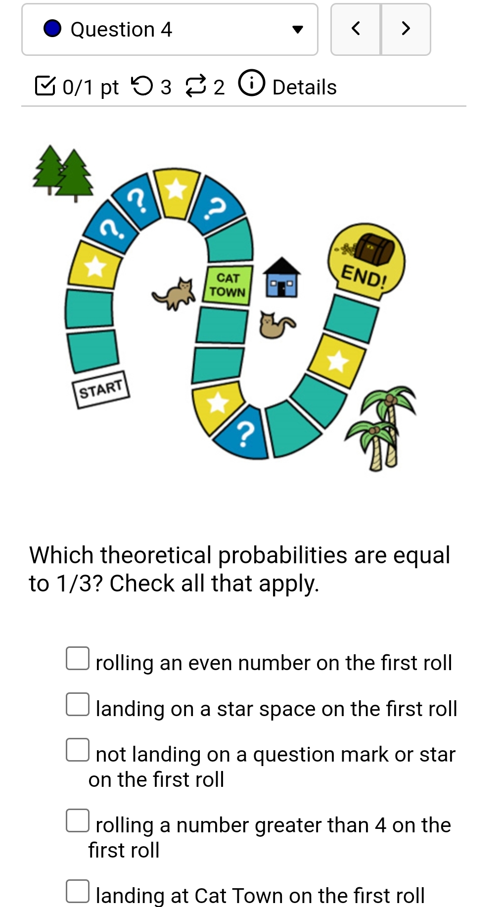 Solved (i) Details Which theoretical probabilities are equal | Chegg.com