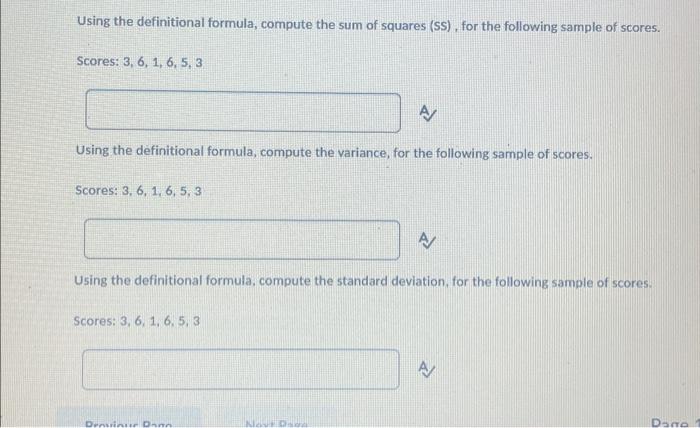 Using the definitional formula, compute the sum of | Chegg.com