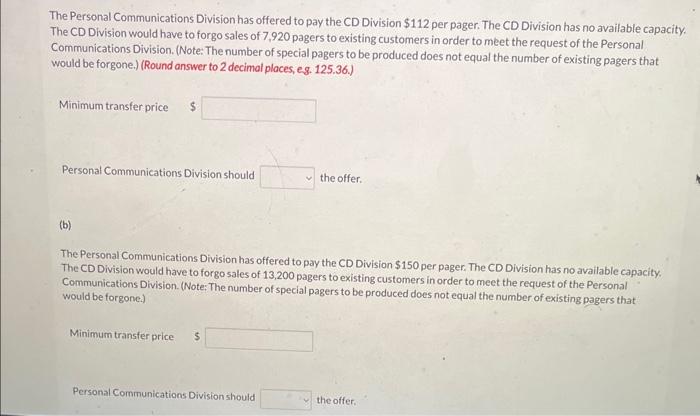 Solved Comm Devices (CD) is a division of Flounder | Chegg.com