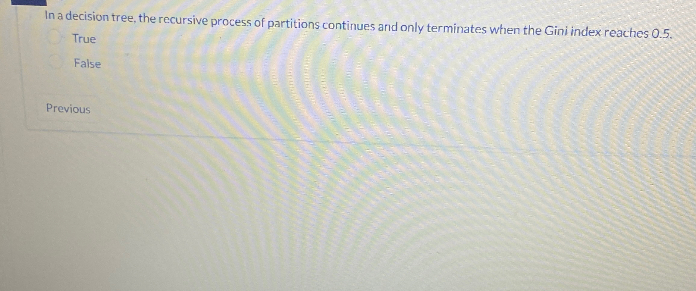 Solved In a decision tree, the recursive process of | Chegg.com