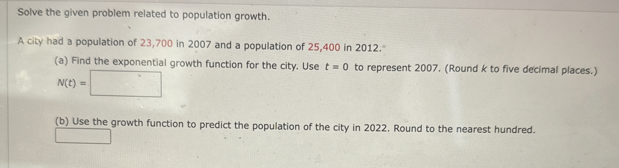 Solved Solve the given problem related to population | Chegg.com