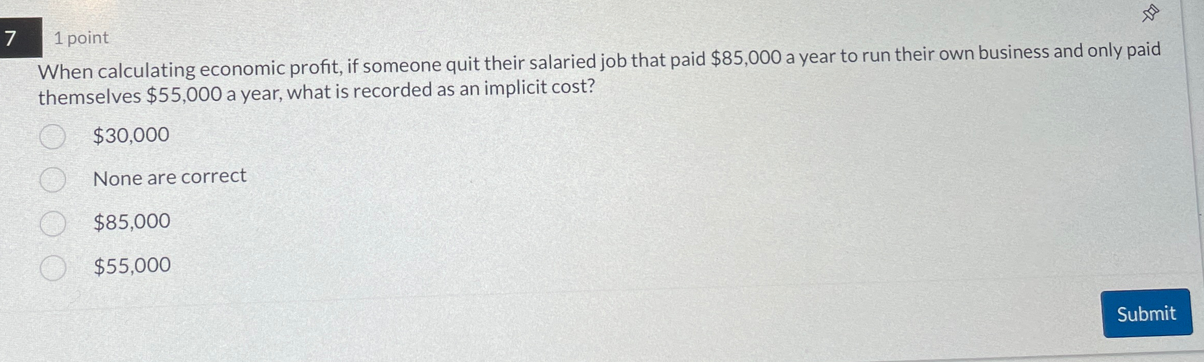 Solved 71 ﻿pointWhen calculating economic profit, if someone | Chegg.com