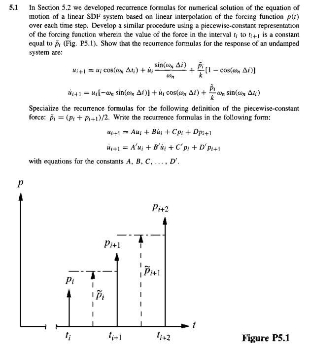 Solved 5 1 ﻿in Section 5 2 ﻿we Developed Recurrence Formulas
