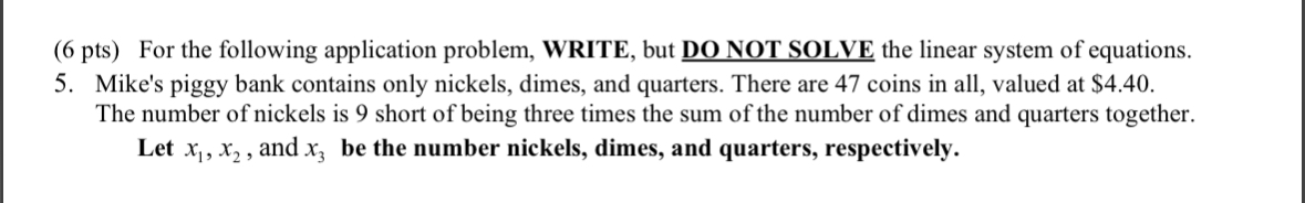 Solved 6 ﻿pts ﻿for The Following Application Problem