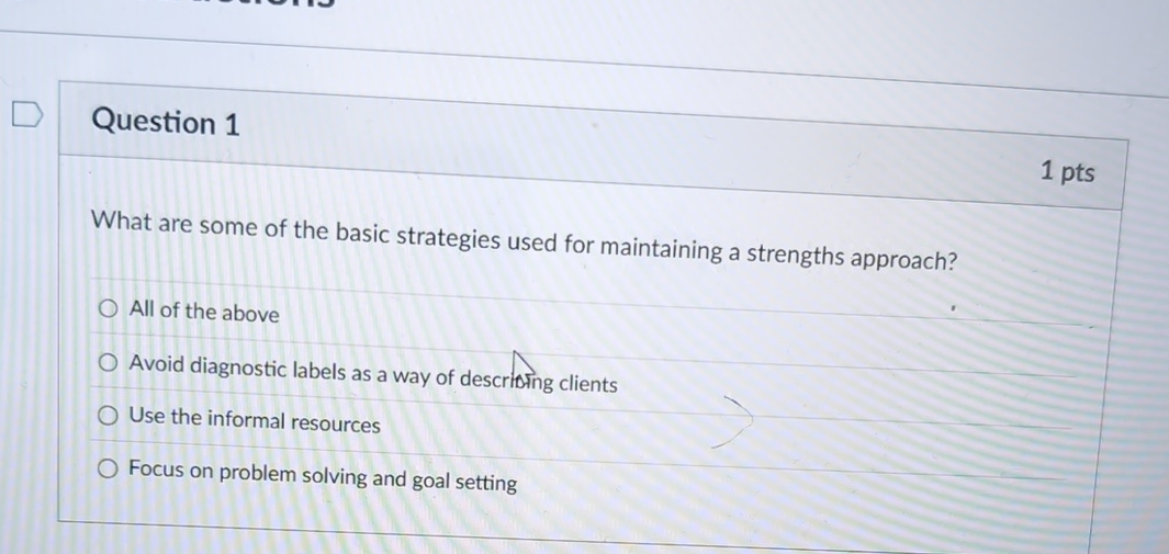 Solved Question 11 ﻿ptsWhat are some of the basic strategies | Chegg.com