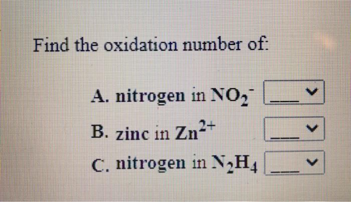 Solved Find the oxidation number of: A. sulfur in SO2 B. | Chegg.com