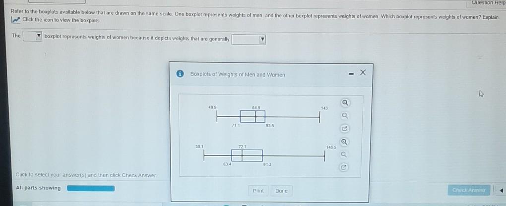 Solved Question Help Refer to the boxplots available below | Chegg.com