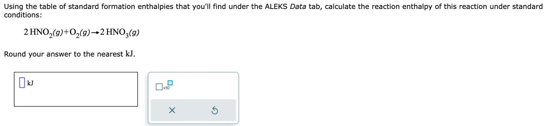 Solved Using the table of standard formation enthalpies that | Chegg.com