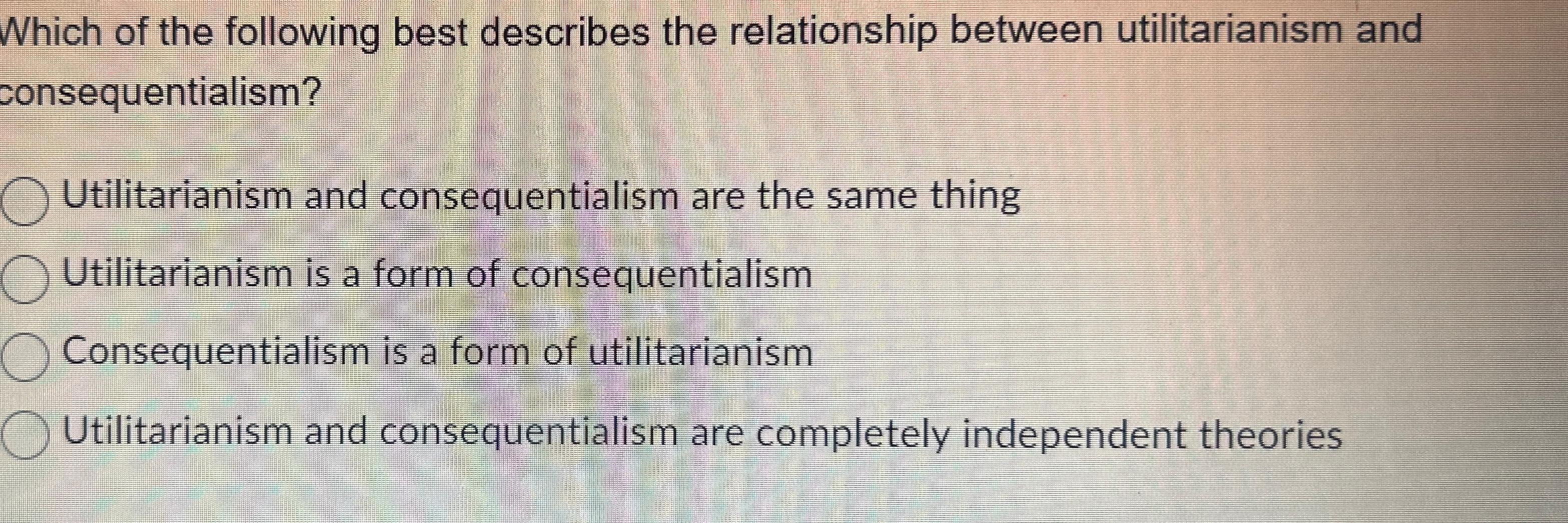 Solved Which of the following best describes the | Chegg.com