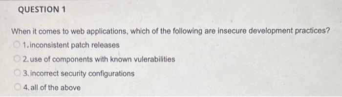 Solved Question 21 How Would An Attacker That Possesses An 
