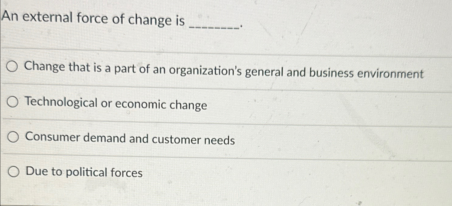 Solved An external force of change is q,Change that is a | Chegg.com