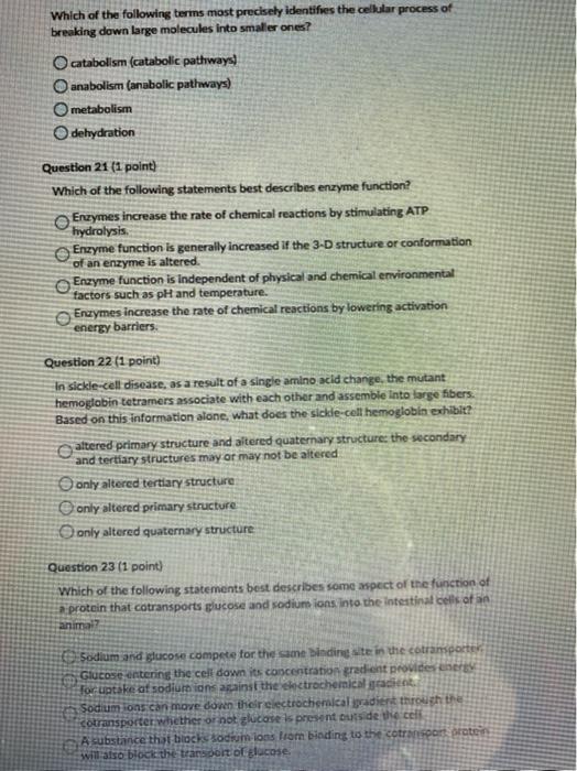 Solved Which of the following terms most precisely | Chegg.com