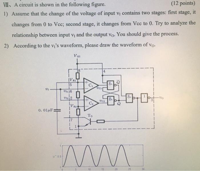 Solved VI. A circuit is shown in the following figure. (12 | Chegg.com