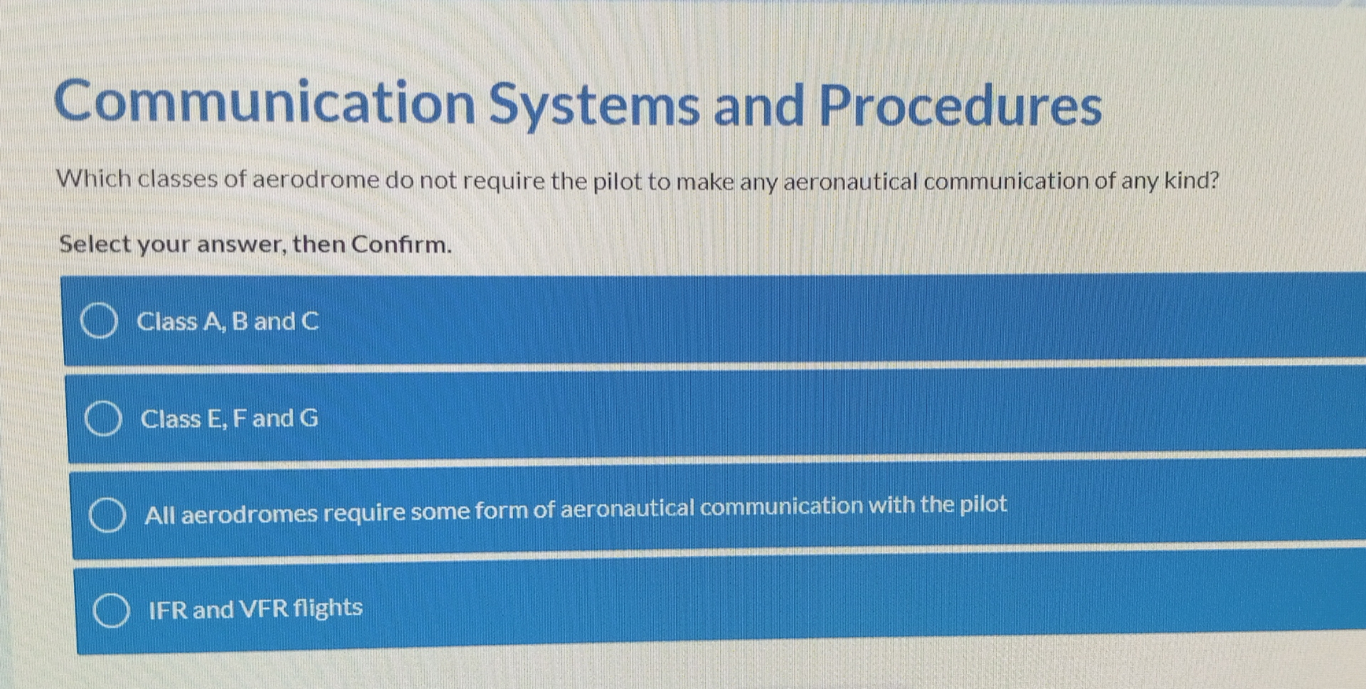 Solved Communication Systems and ProceduresWhich classes of | Chegg.com