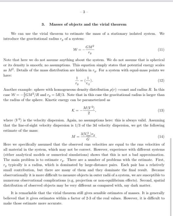 Solved 2. Apply Virial Theorem in the case of a | Chegg.com