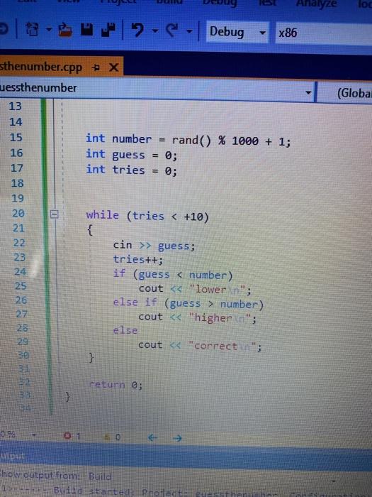Solved Guess the Number D I am thinking of a number between | Chegg.com