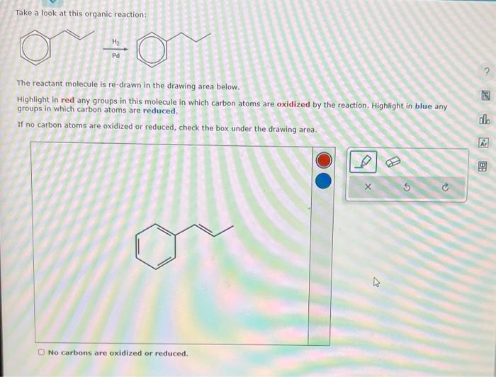 Solved Take a look at this organic reaction: Pd H2 The | Chegg.com
