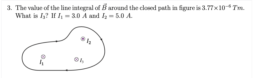 Solved The value of the line integral of vec(B) ﻿around the | Chegg.com