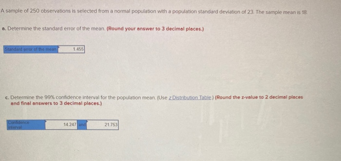 Solved A sample of 250 observations is selected from a | Chegg.com