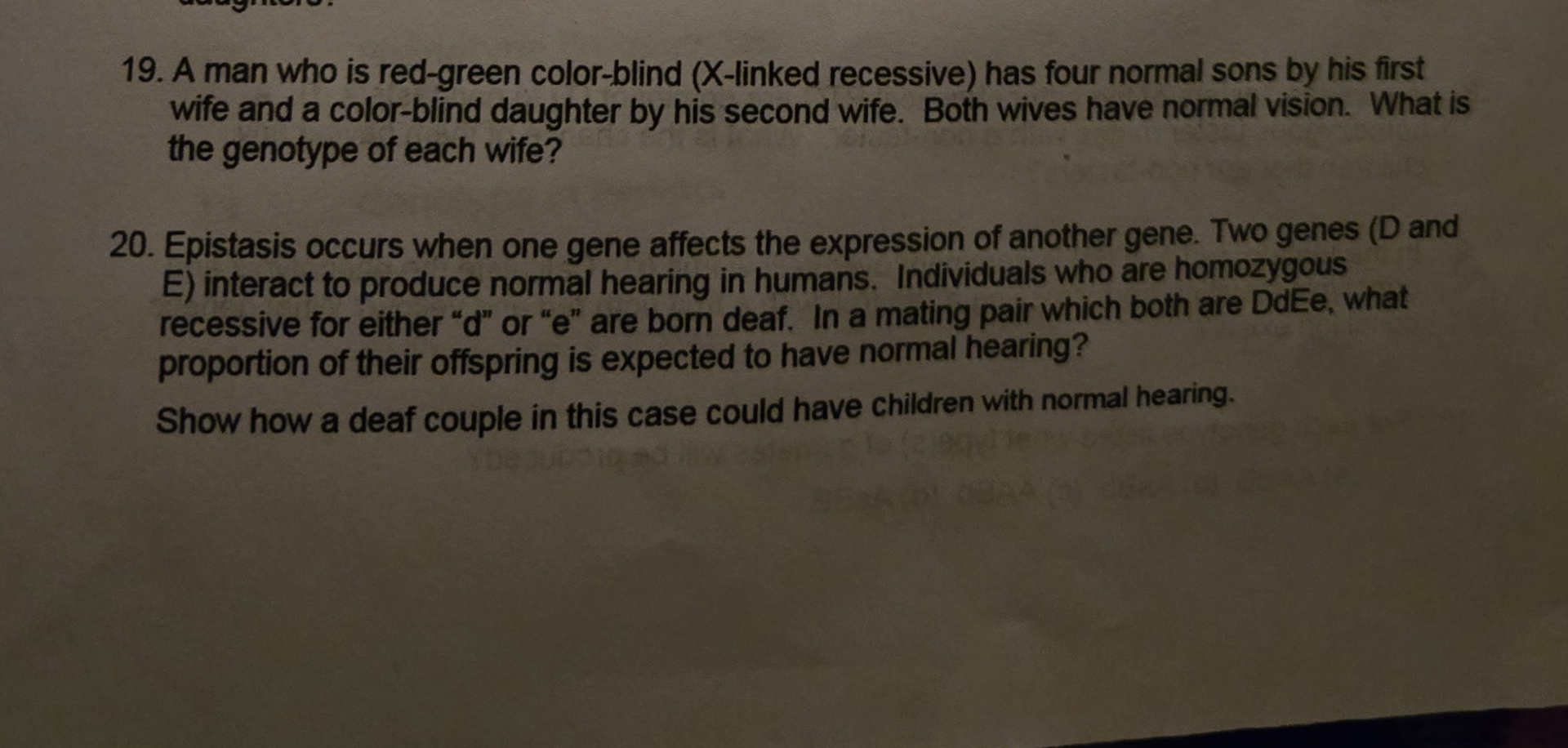 Solved A man who is red-green color-blind ( x-linked | Chegg.com