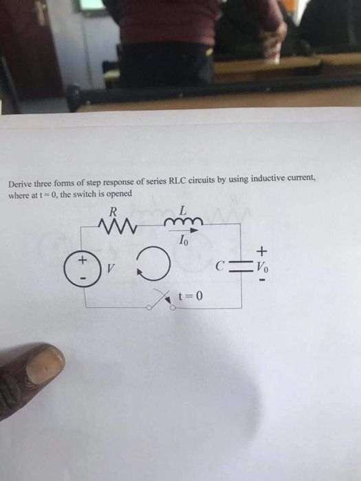 Solved Derive three forms of step response of series RLC | Chegg.com