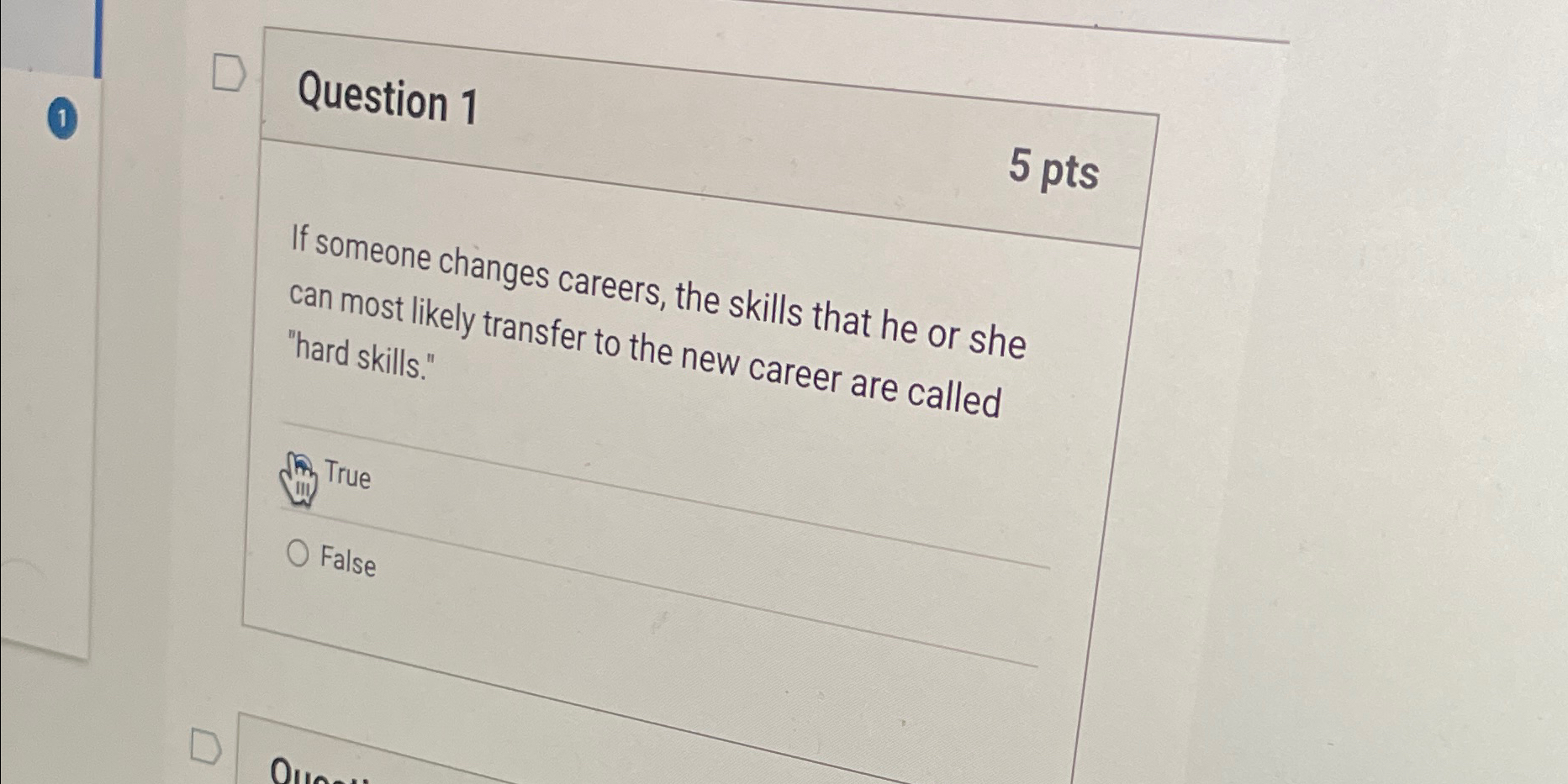 Solved Question 15 ﻿ptsIf someone changes careers, the | Chegg.com