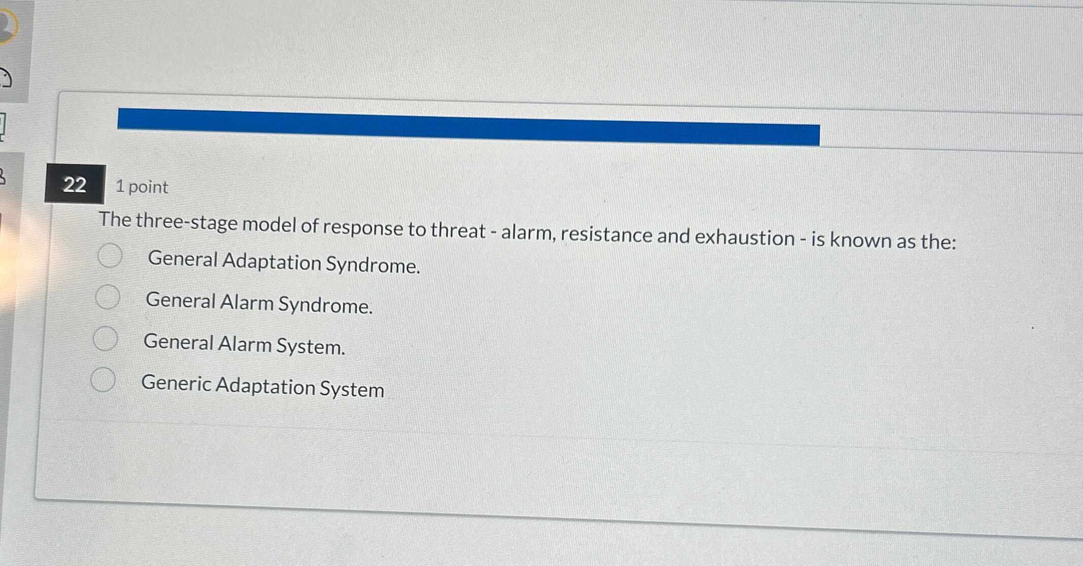 Solved 221 ﻿pointThe three-stage model of response to threat | Chegg.com