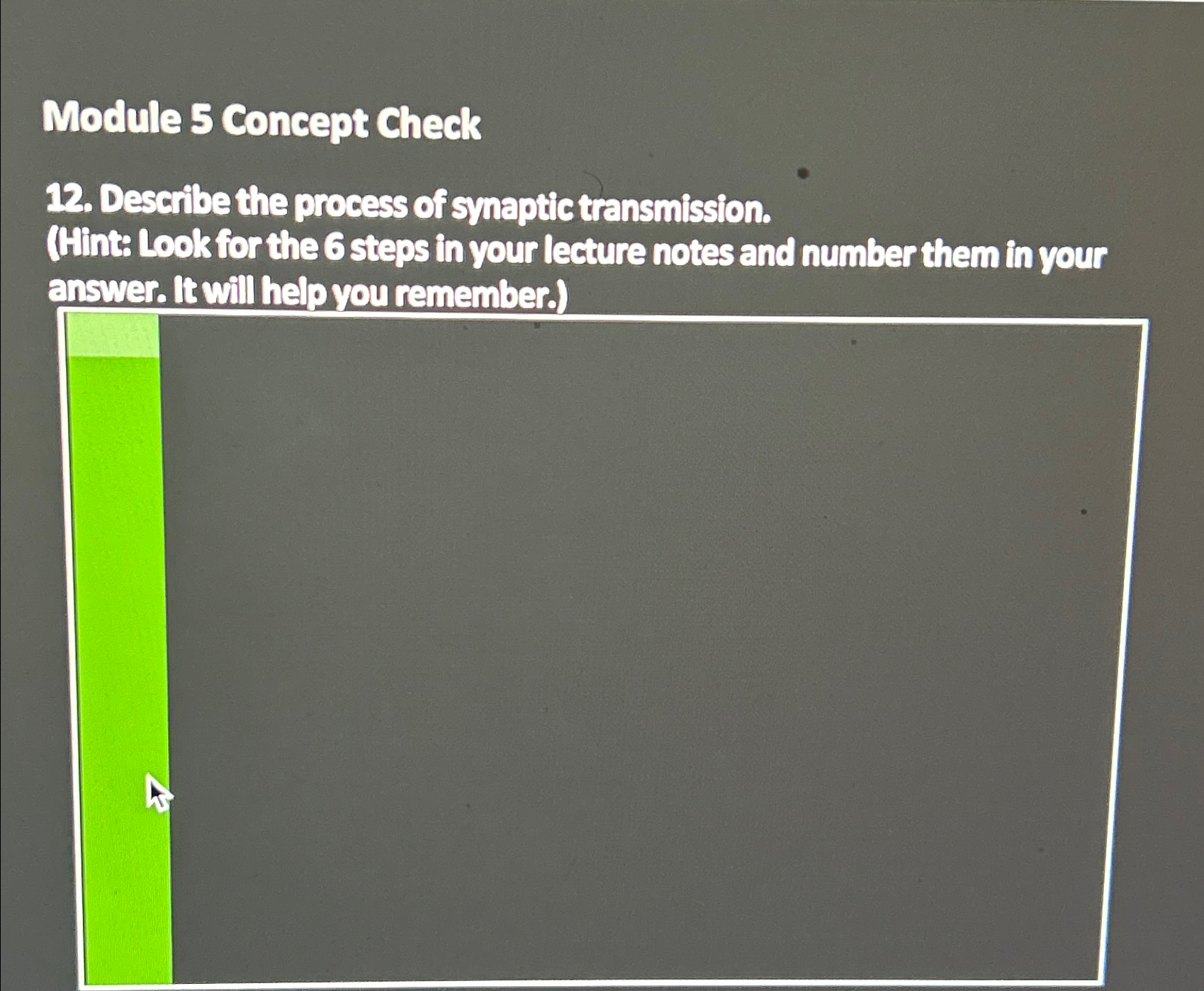 Solved Module 5 ﻿Concept Check12. ﻿Describe the process of | Chegg.com
