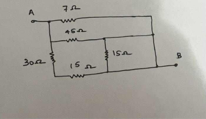 Solved Find Rab for the following circuit | Chegg.com