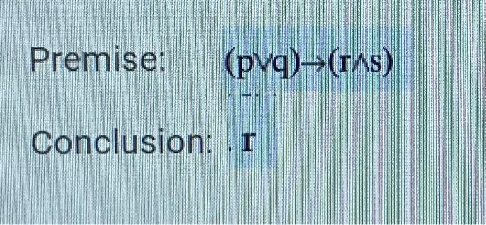 Solved Prove that the following argument is valid. Write | Chegg.com