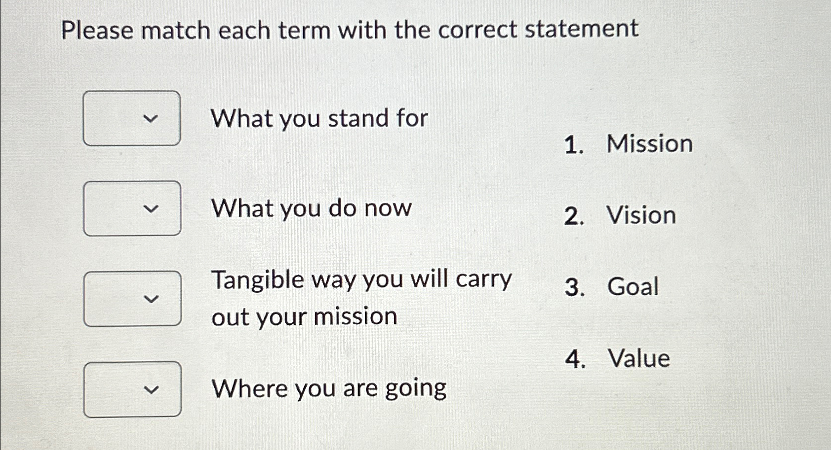 Solved Please match each term with the correct statementWhat | Chegg.com