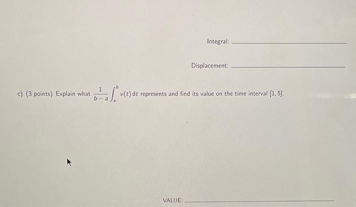 Solved Suppose That An Object Moving Along A Straight Line