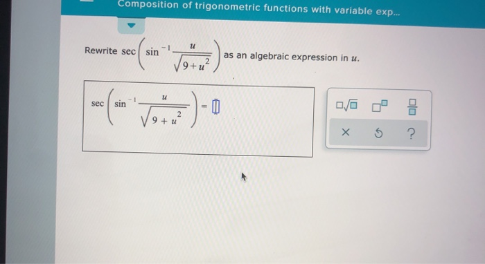 Solved Composition of trigonometric functions with variable | Chegg.com