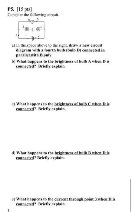 Solved P5. [15 pts) Consider the following circuit. a) In | Chegg.com Solved P5. [15 pts) Consider the following circuit. a) In | Chegg.com