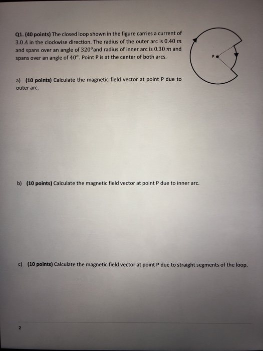 Solved Q1. (40 points) The closed loop shown in the figure | Chegg.com