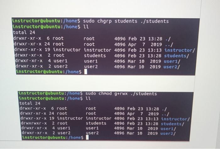 Solved Question 7: Explain how did you verify if userl and | Chegg.com