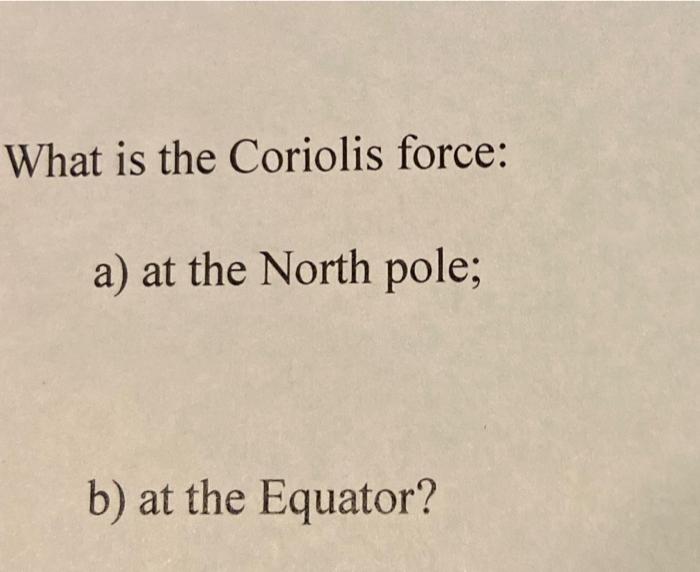 Solved b) at the Equator? | Chegg.com
