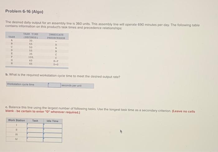 Solved Problem 6-16 (Algo) The desired dally output for an | Chegg.com