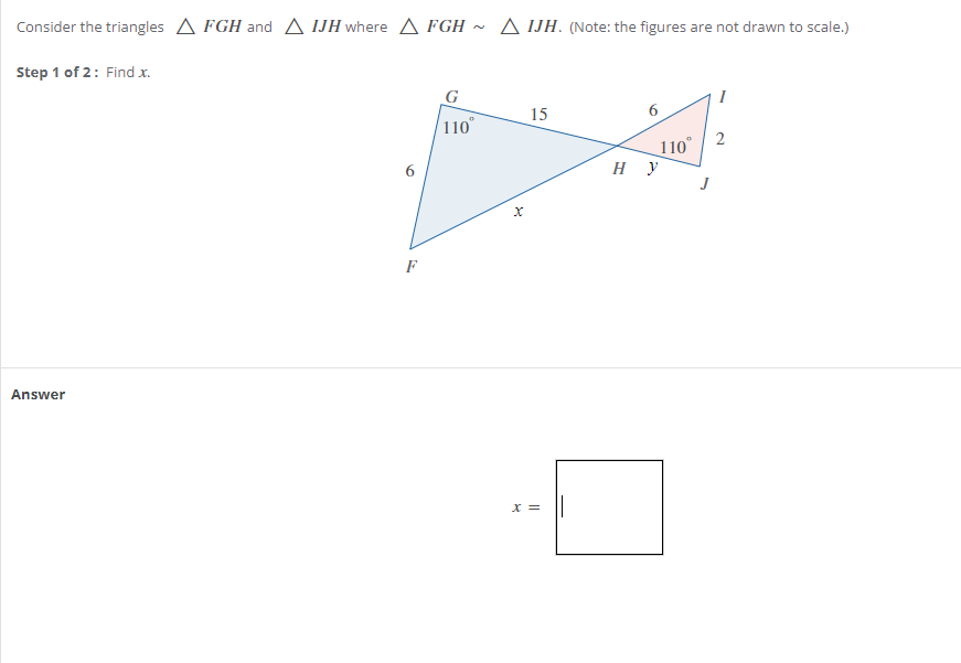 Solved Consider the triangles ????FGH and ????IJH where | Chegg.com Solved Consider the triangles ????FGH and ????IJH where | Chegg.com