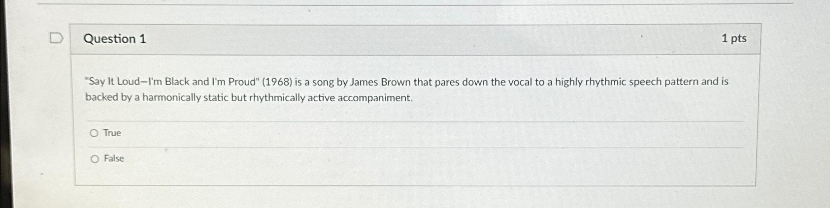 Solved Question 11 ﻿pts"Say It Loud-I'm Black and I'm Proud" | Chegg.com