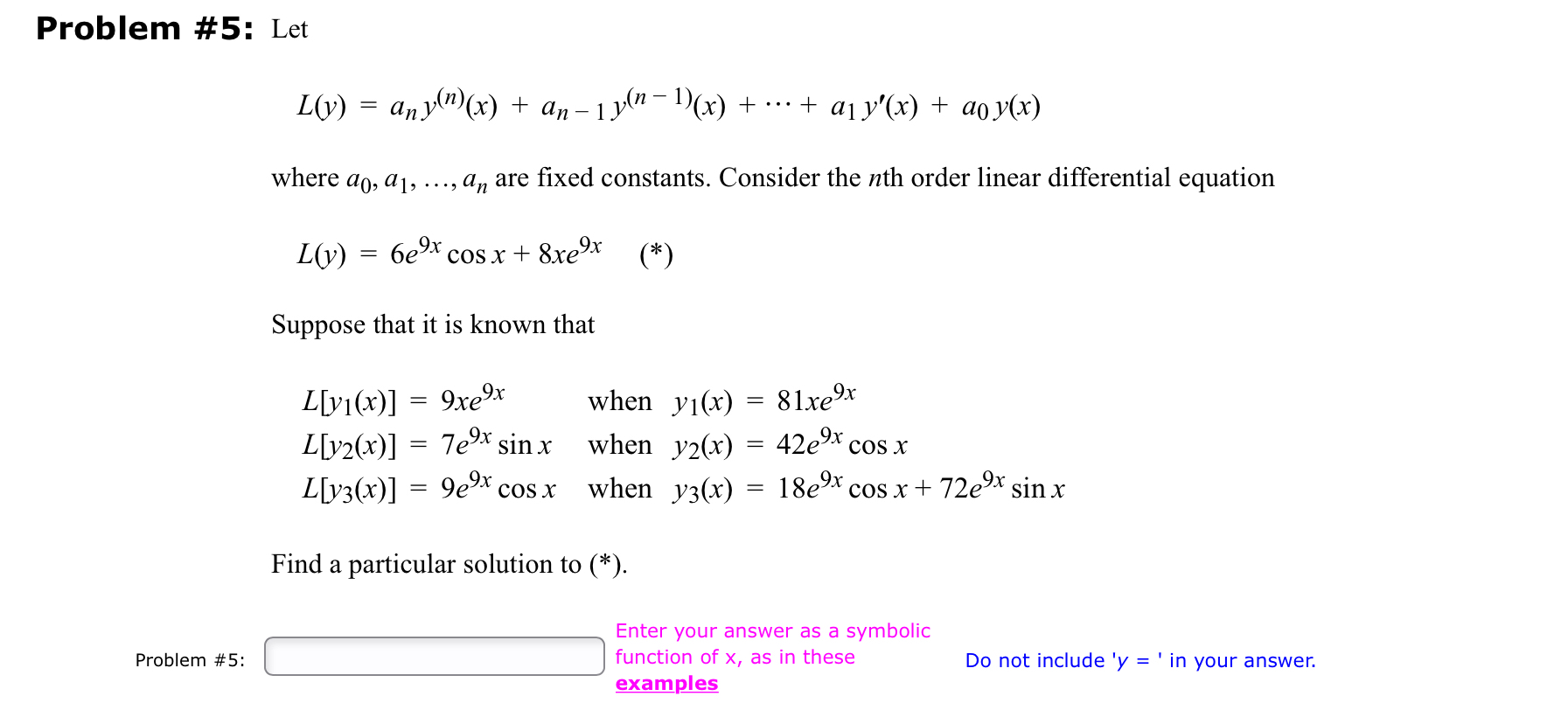 Solved Problem #5: | Chegg.com