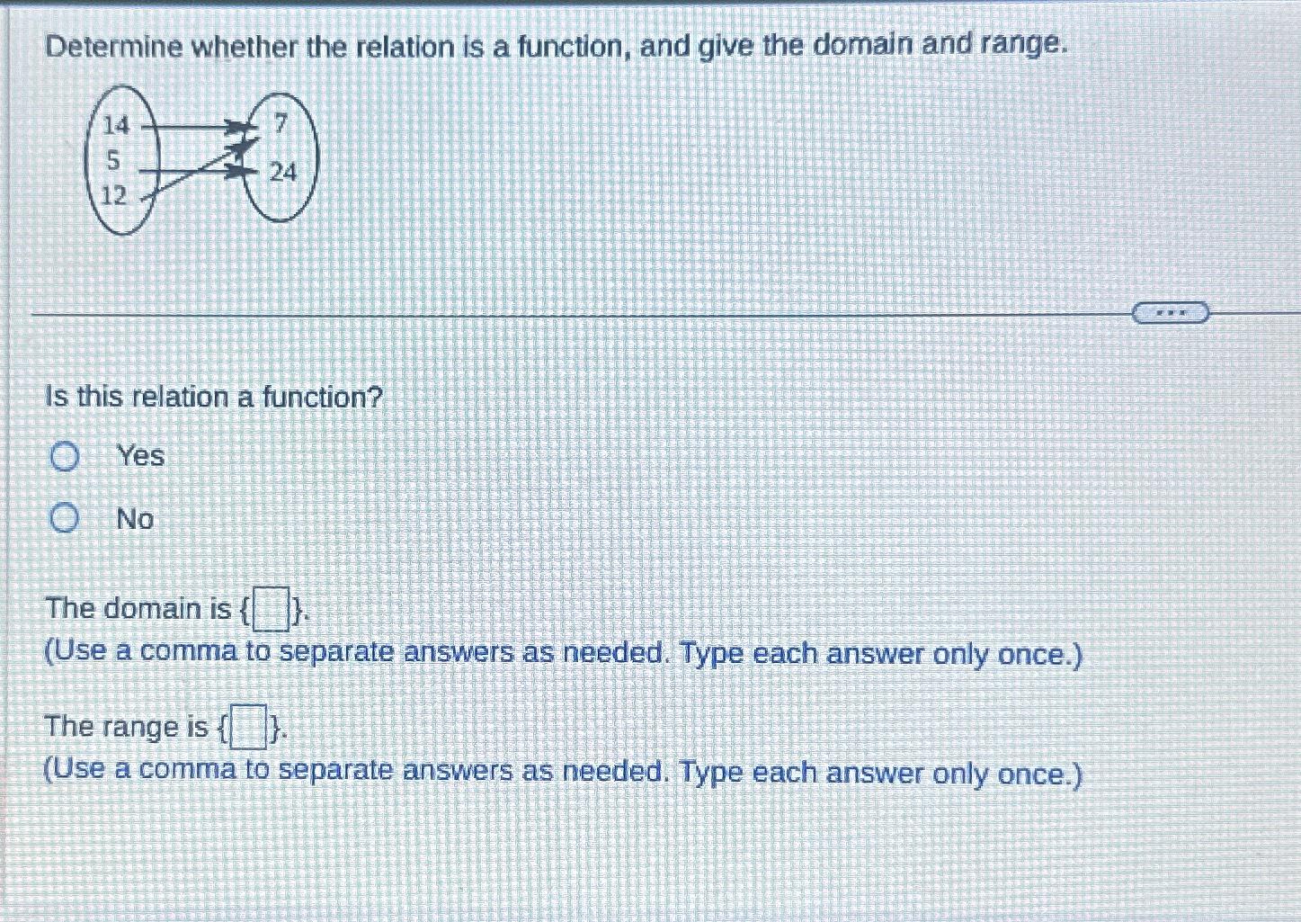 Solved Determine whether the relation is a function, and | Chegg.com