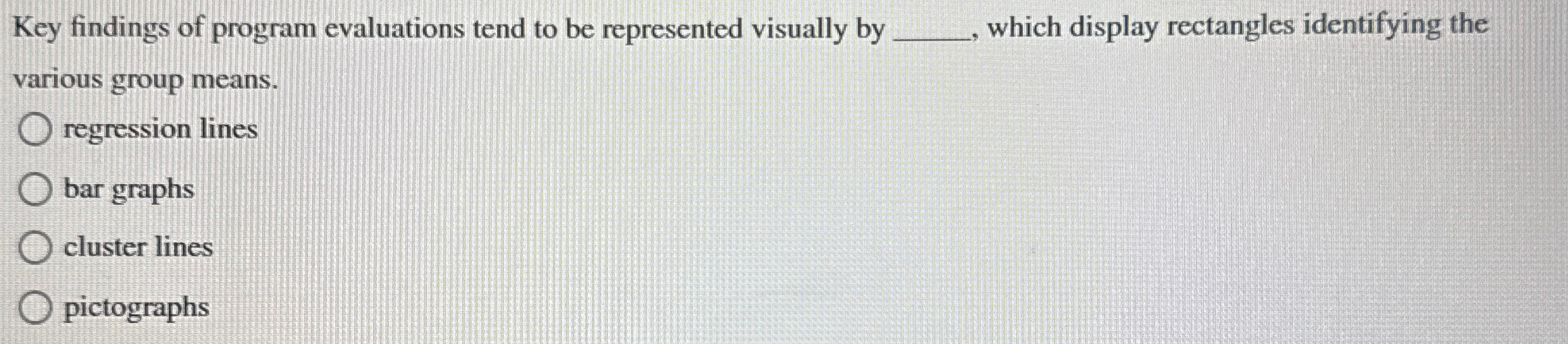 Solved Key findings of program evaluations tend to be | Chegg.com