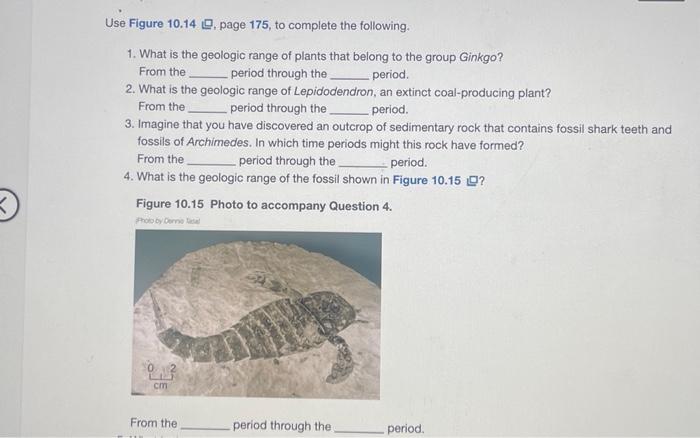 Solved Use Figure 10.14 1. page 17t, to complete the | Chegg.com