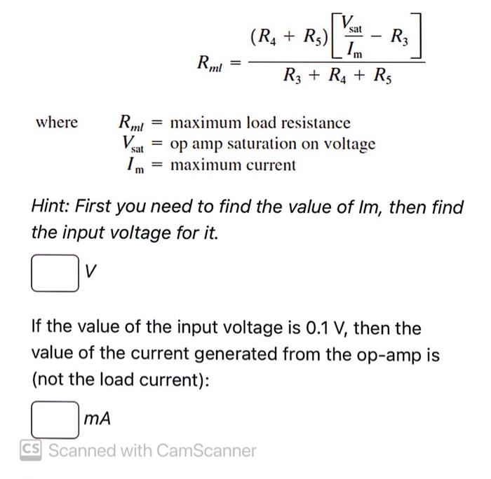 Solved For the following Voltage-to-Current Converter, if | Chegg.com
