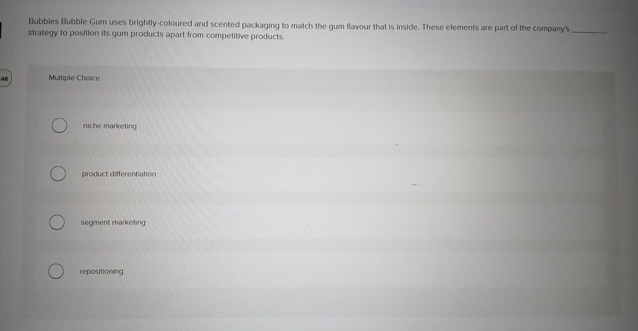 Solved Bubbles Bubble Gum uses brightly-coloured and scented | Chegg.com