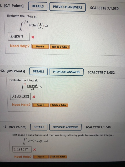 Solved 1. [0/1 Points) DETAILS PREVIOUS ANSWERS SCALCET8 | Chegg.com