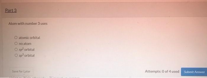 Solved Determine the type of orbitals (atomic, sp3, or sp2 ) | Chegg.com
